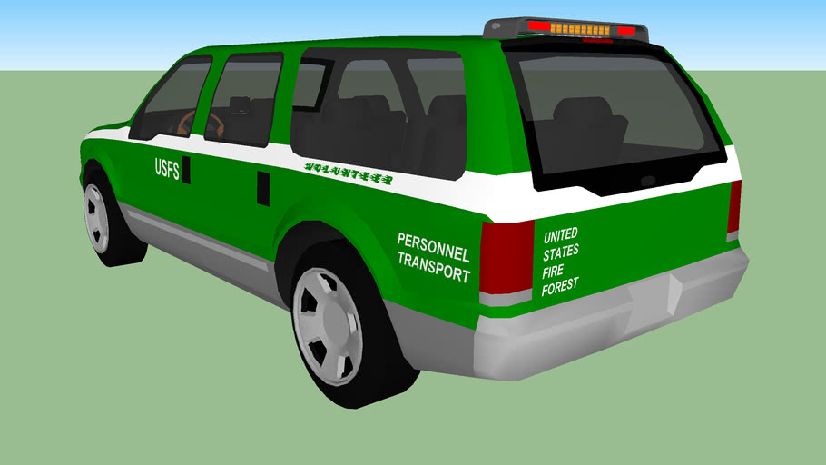 USFS (United States Fire Forest) Volunteer Personnel Transport Vehicle ...