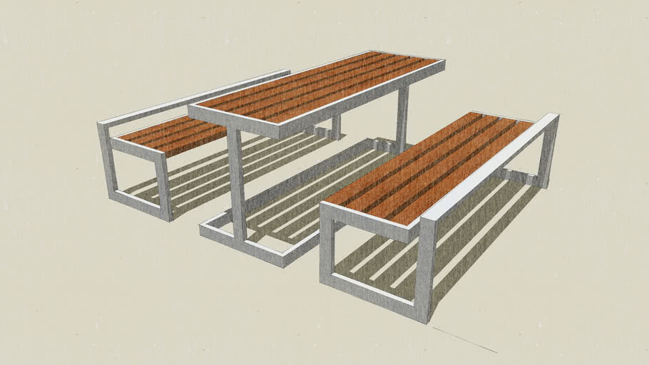 SIMPLE BENCH | 3D Warehouse