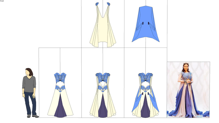 Amihan's palace gown, ENCANTADIA. 2D. | 3D Warehouse