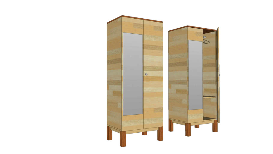 A02 ALMARI BESAR 2 PINTU RUSUN PUPR 2021 | 3D Warehouse