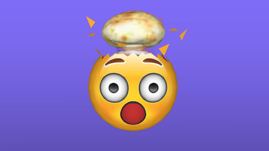 exploding head emoji | 3D Warehouse