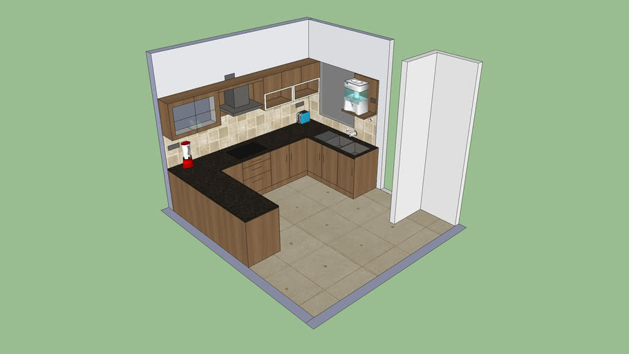 U Shaped Kitchen | 3D Warehouse