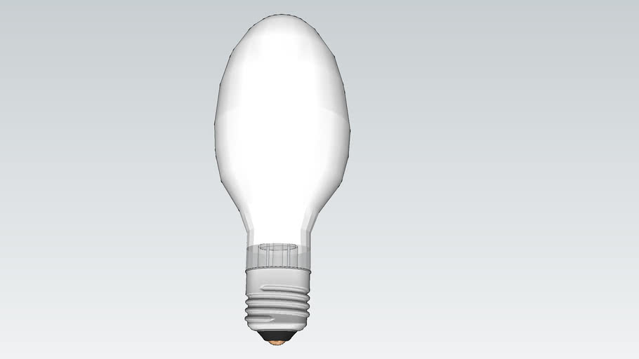 Tungsram HgL / HgLi 250 Mercury Vapour Bulb | 3D Warehouse