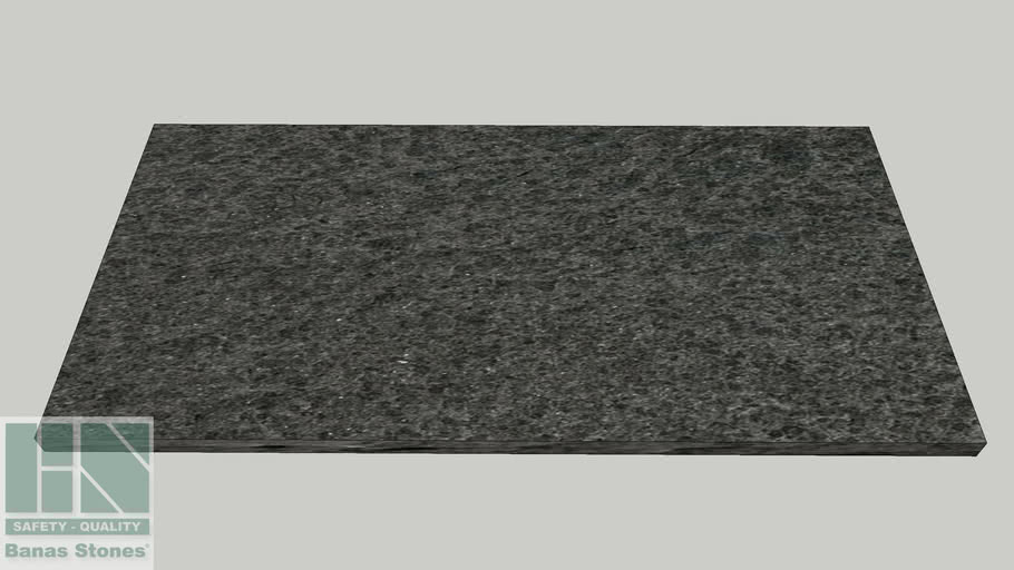 Banas Stones Natural Jumbo Slabs - 36' x 72' - Jet Black | 3D Warehouse