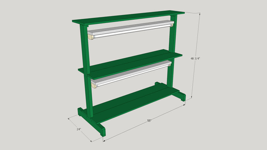 Seedling Plant Stand (or other stuff) | 3D Warehouse