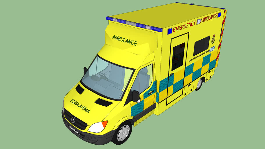 UK Ambulance (with open back) | 3D Warehouse