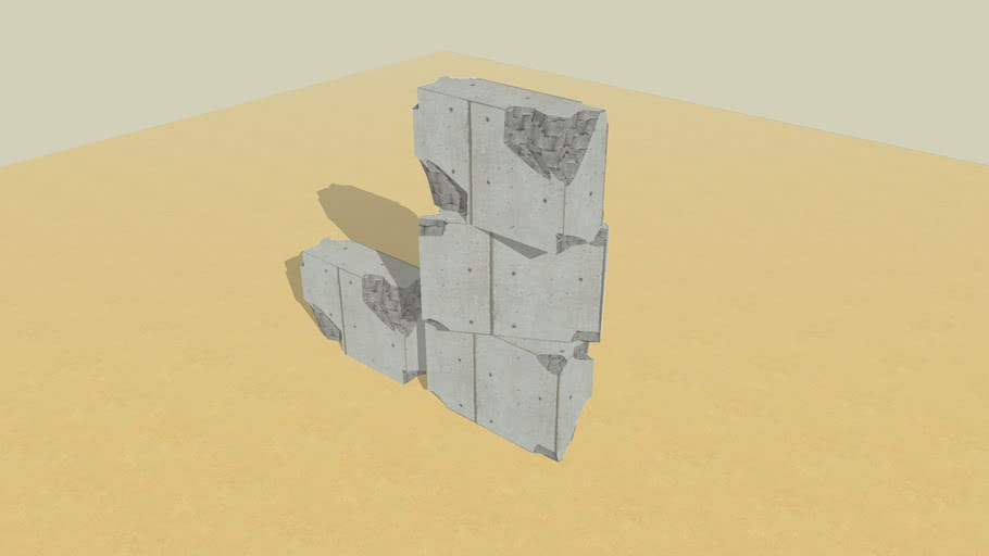 realistic concrete block tutorial | 3D Warehouse