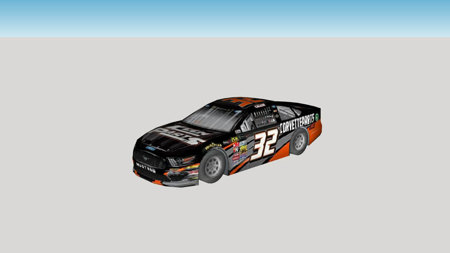 2015 Ford Go FAS Racing CORVETTEPARTS.NET #32 Mustang NASCAR | 3D Warehouse