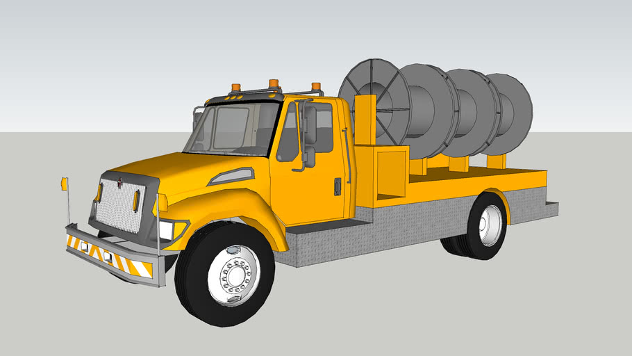wire spool truck | 3D Warehouse