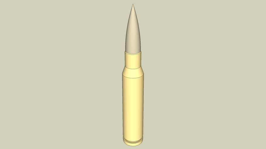 .408 CheyTac Bullet | 3D Warehouse