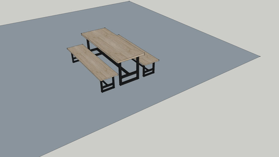 bench seating set | 3D Warehouse