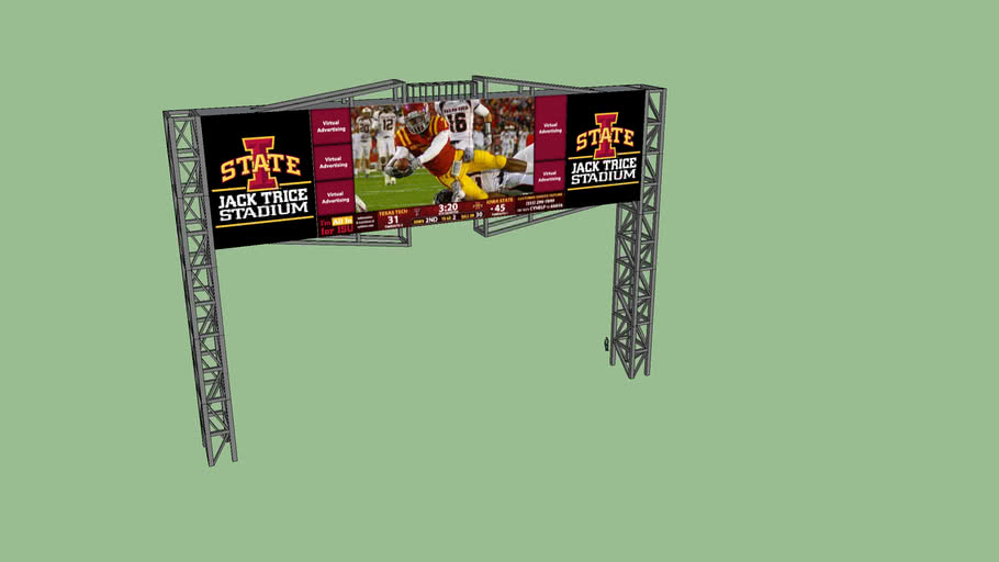 Jack Trice Stadium Videoboard (unofficial) | 3D Warehouse
