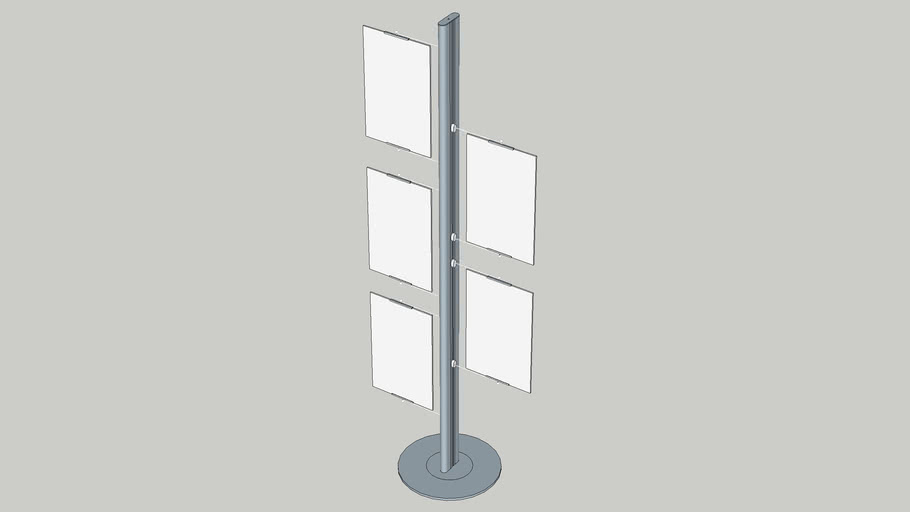 Sign/Banner Display Fixture | 3D Warehouse