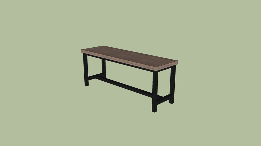 cafe bench | 3D Warehouse