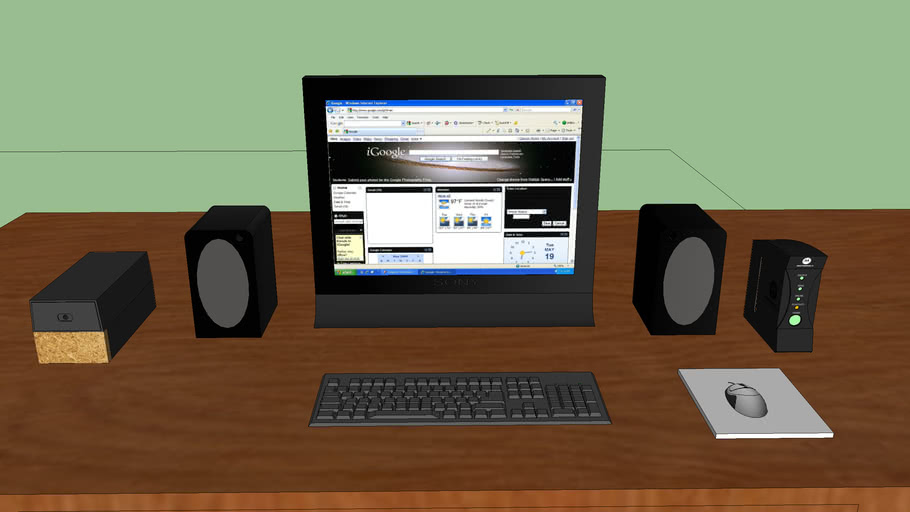 Computer Workstation | 3D Warehouse