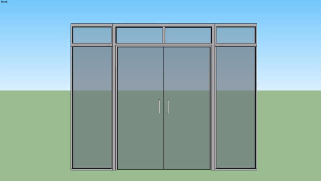Glass Door 3d Sketchup - Glass Door Ideas