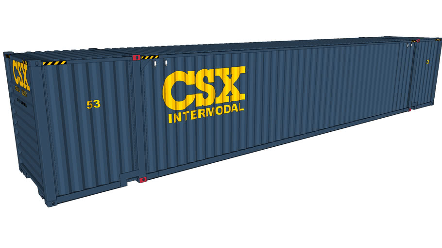 CSX 53 foot container | 3D Warehouse