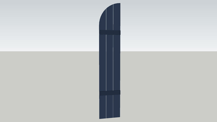 Curved Shutters Right | 3D Warehouse