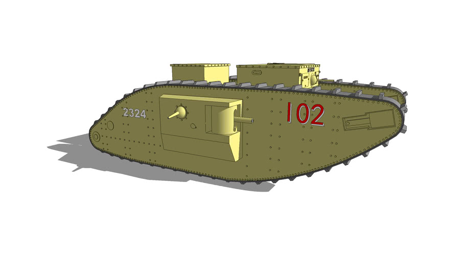 WWI British Mark V Tank | 3D Warehouse
