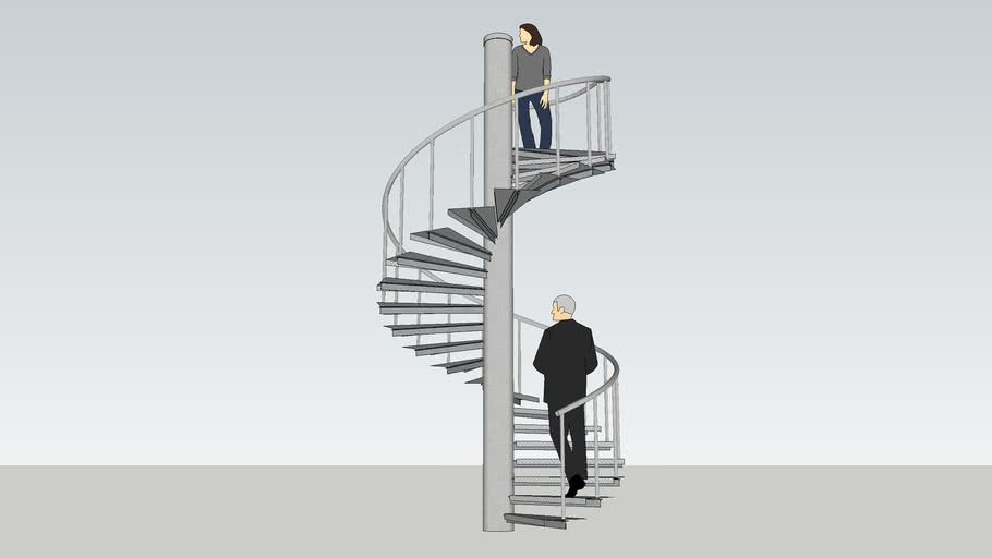 A Spiral Staircase | 3D Warehouse