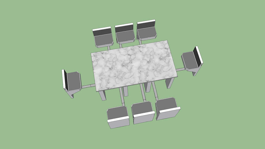 Kitchen Isalnd with Retractable Seating | 3D Warehouse