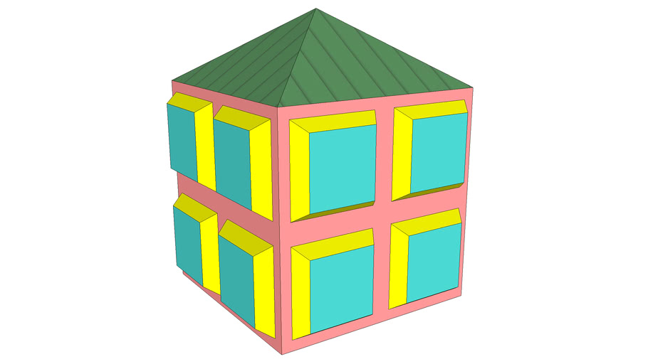 LayOut Cube House | 3D Warehouse