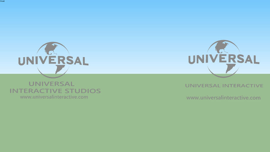 Universal Interactve And Interactive Studios Logos 2013 | 3D Warehouse