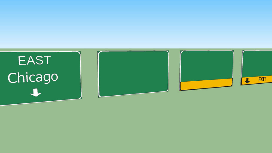 highway signs | 3D Warehouse
