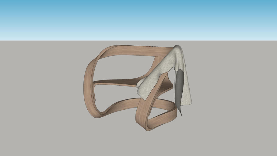Mobius wood Chair | 3D Warehouse