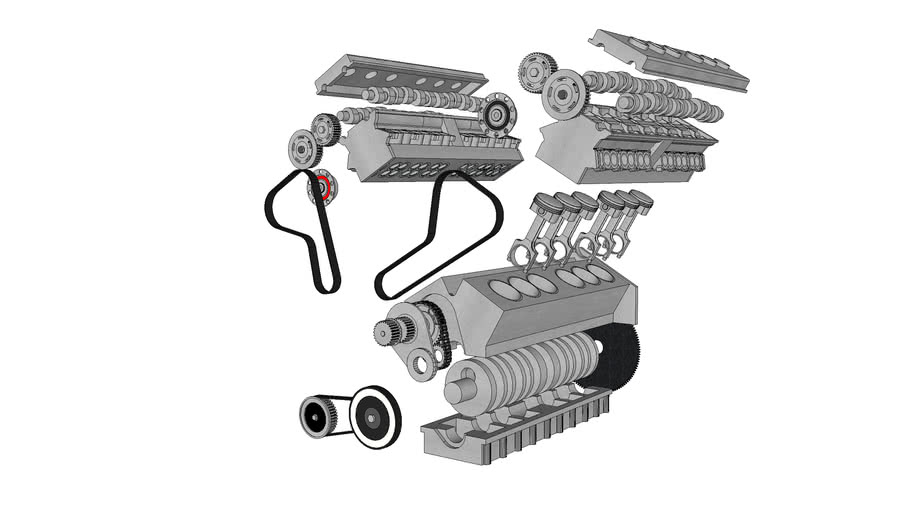 Car engine | 3D Warehouse