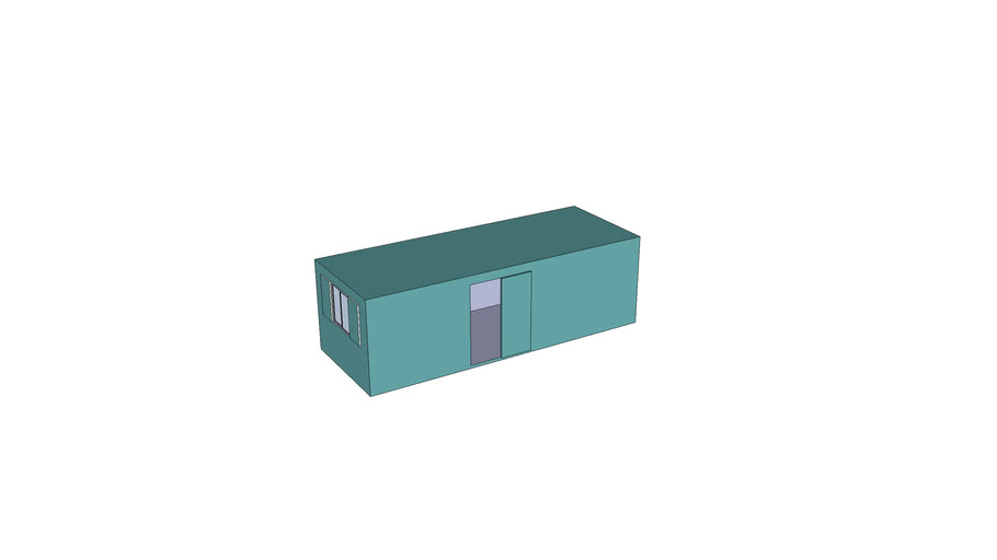 24' x 9' portacabin | 3D Warehouse