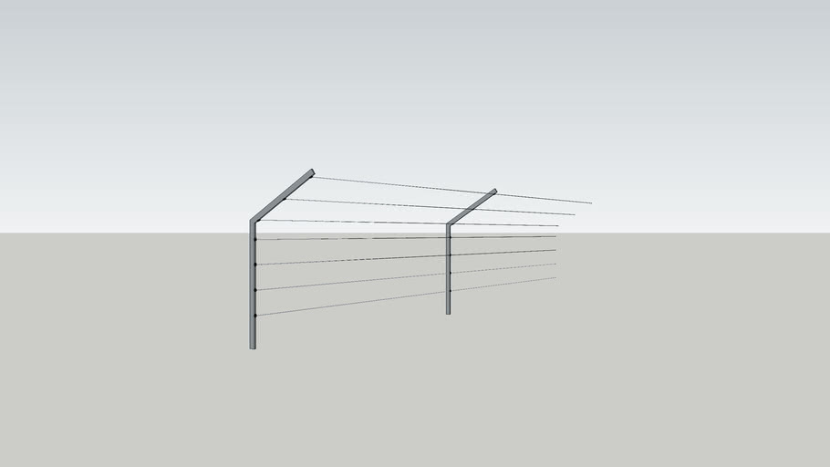 Electric fence | 3D Warehouse