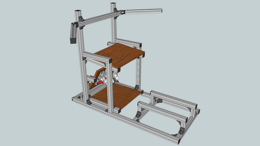 Aluminium Extrusion Sim Racing Setup | 3D Warehouse