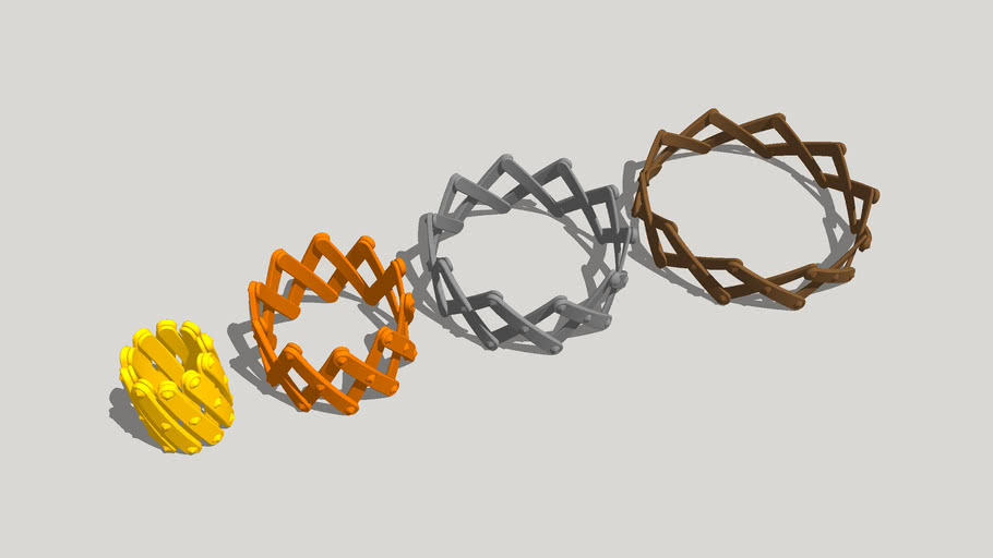 Expandable structure bracelet | 3D Warehouse