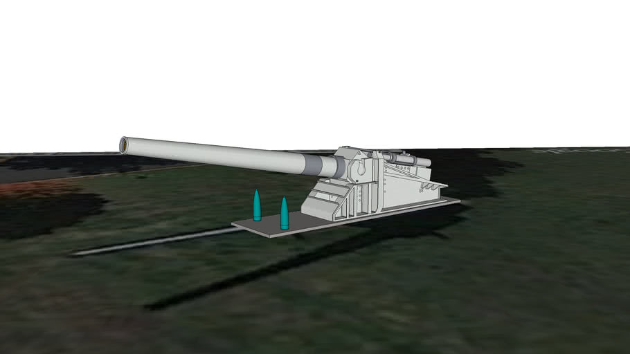 Dahlgren 16-inch Battleship Gun Display | 3D Warehouse