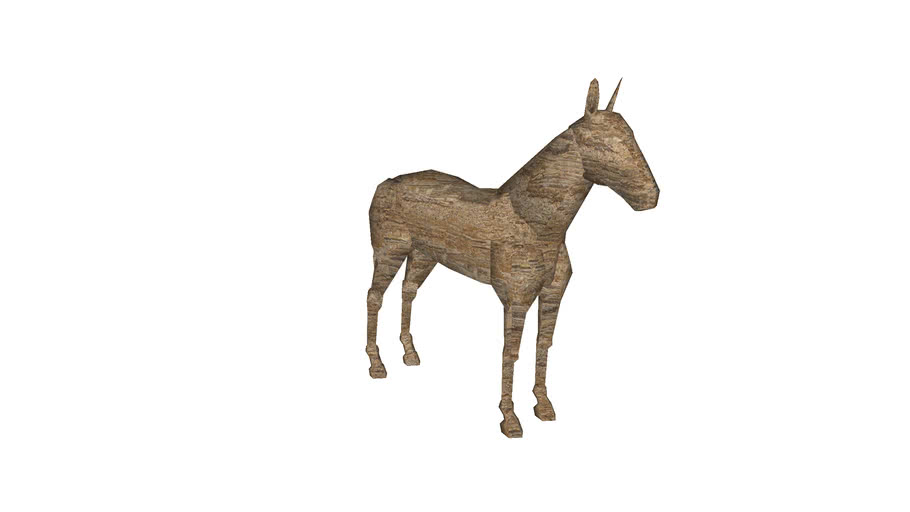 hand carved horse | 3D Warehouse