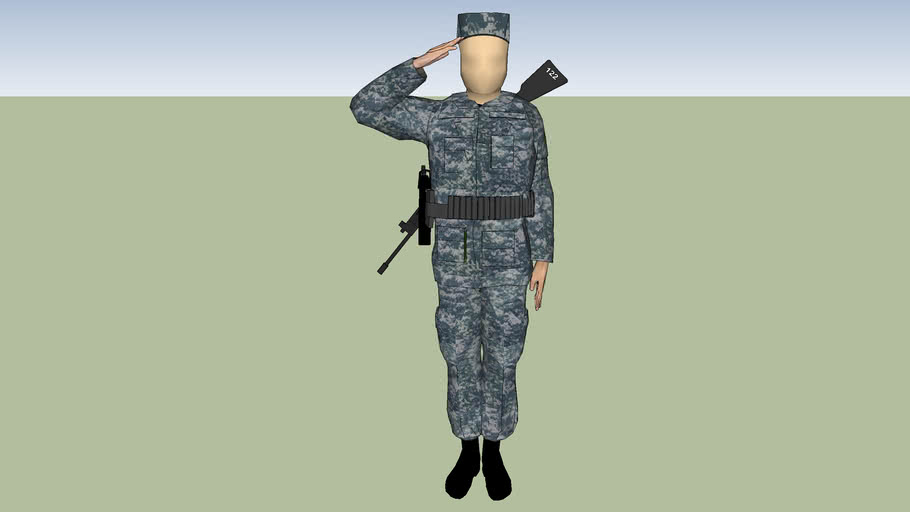 military soldier Sgt usa army | 3D Warehouse