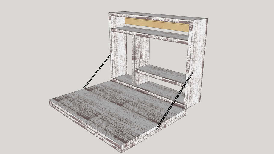 Fold Out Desk | 3D Warehouse