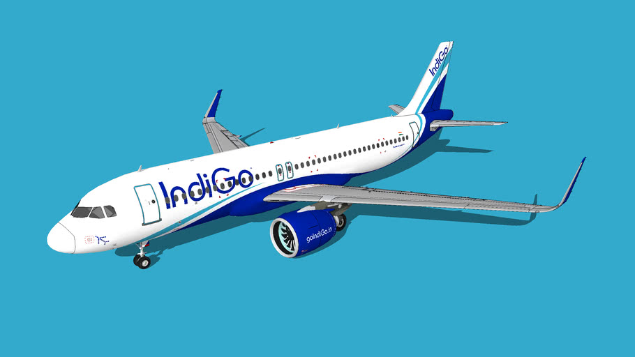 IndiGo Airbus A320-271N | 3D Warehouse