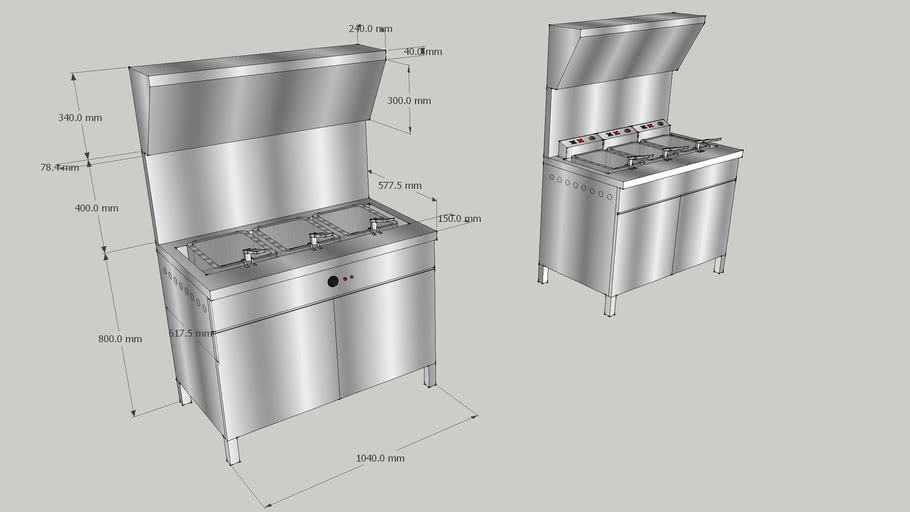 frying station | 3D Warehouse