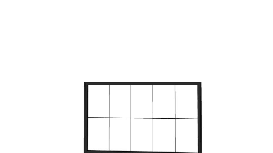 Contemporary Window Fixed 96 Inches by 60 Inches 4 Vertical Grids 1 ...