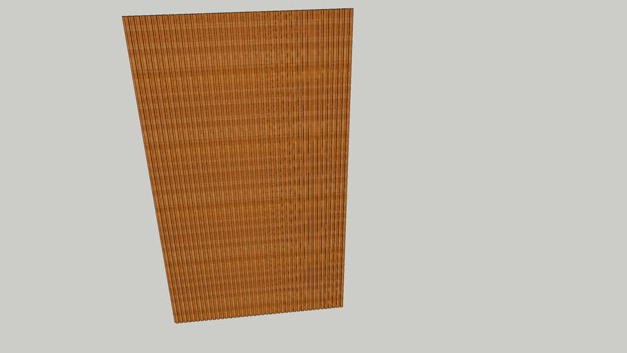 Wall Cladding Wooden Profile | 3D Warehouse