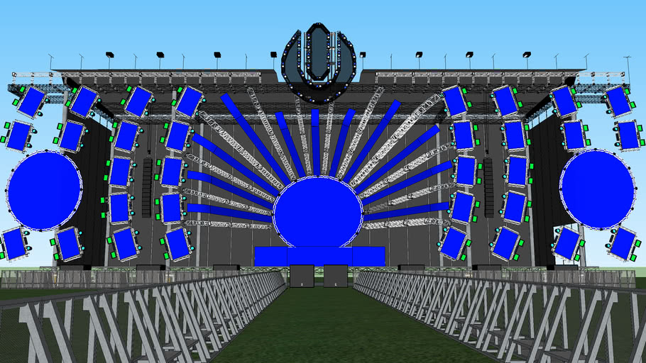 Ultra Music Festival 2014 Main Stage | 3D Warehouse