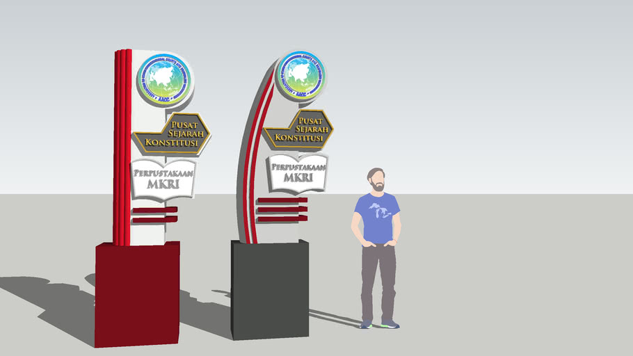 Signage Pylon MK | 3D Warehouse