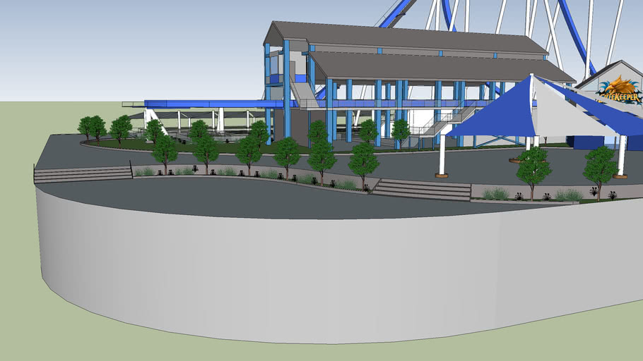 Gatekeeper - Wing Coaster - Cedar Point (In Progress) | 3D Warehouse