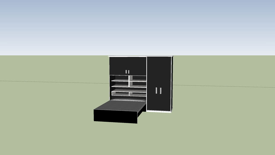 Guarda Roupa com cama | 3D Warehouse