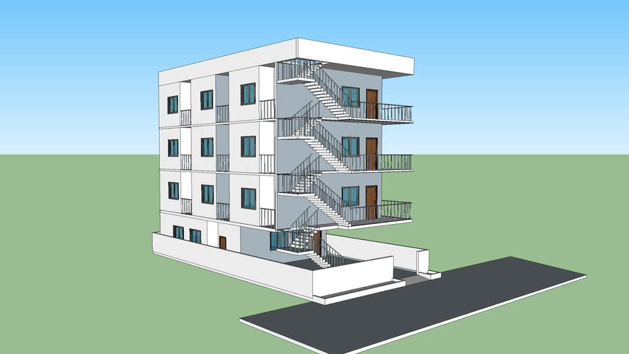 Building_Apartment_exterior | 3D Warehouse
