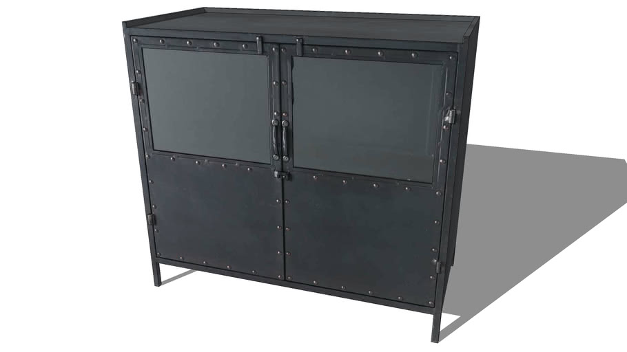 Buffet EDISON, Maisons du monde. Réf: 129.696 Prix:349 | 3D Warehouse