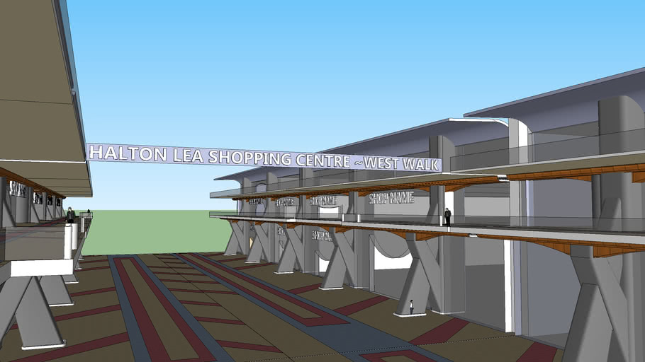 The New Halton Lea shopping centre West Walk, Runcorn | 3D Warehouse