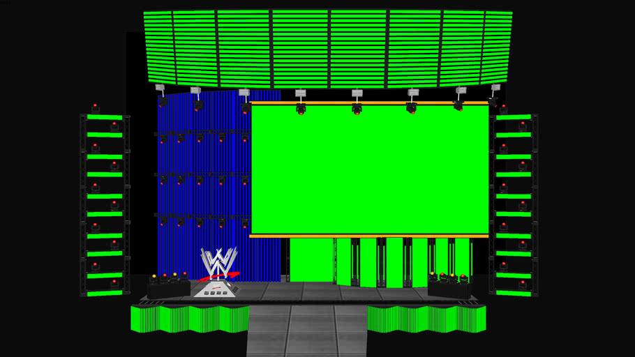 WWE-RAW STAGE EPISODE 1000 | 3D Warehouse